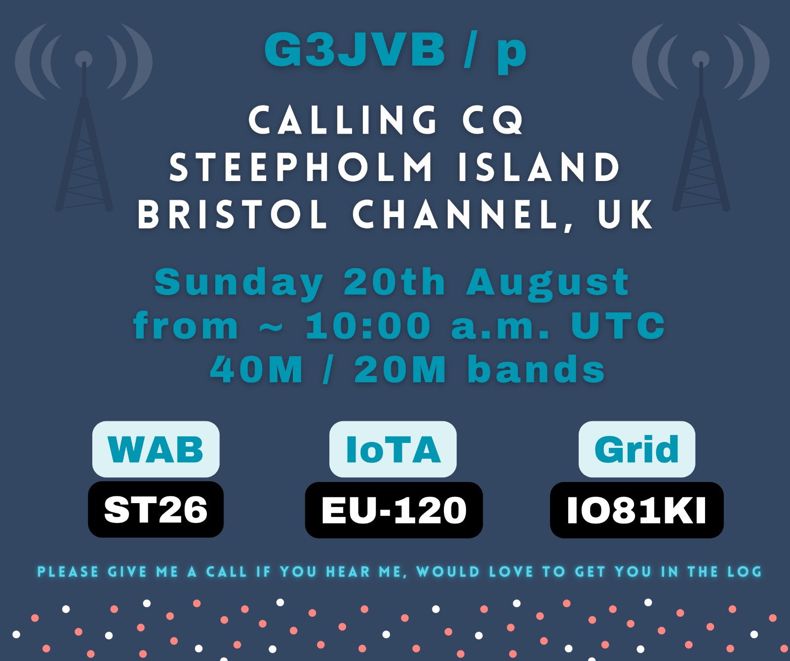Steepholm Island Visit Planning – GW3JVB